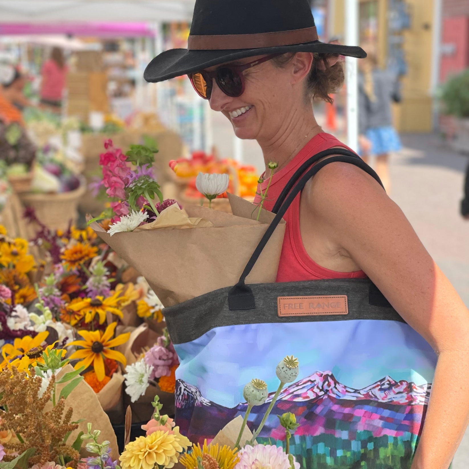 Free Range Equipment Canvas Tote | "Eyes on the Prize" by Angie Pickman